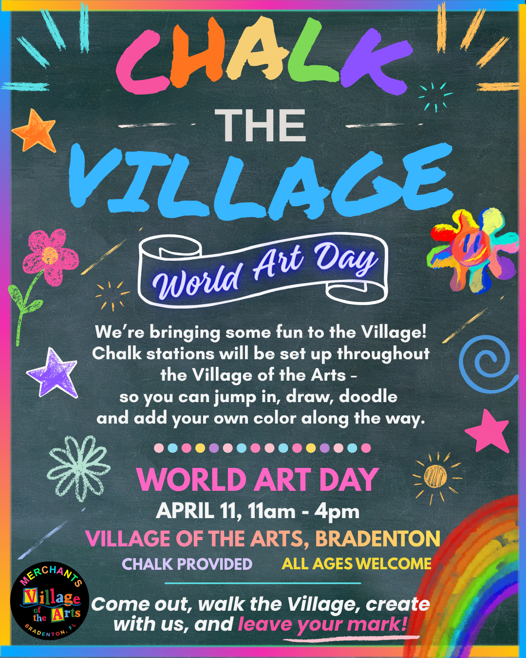 Chalk the Village on World Art Day - The Bradenton Times