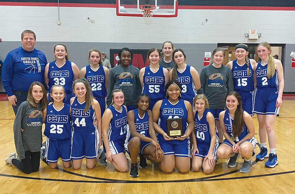 Chester County Junior High School Eaglettes Basketball place as Runner ...