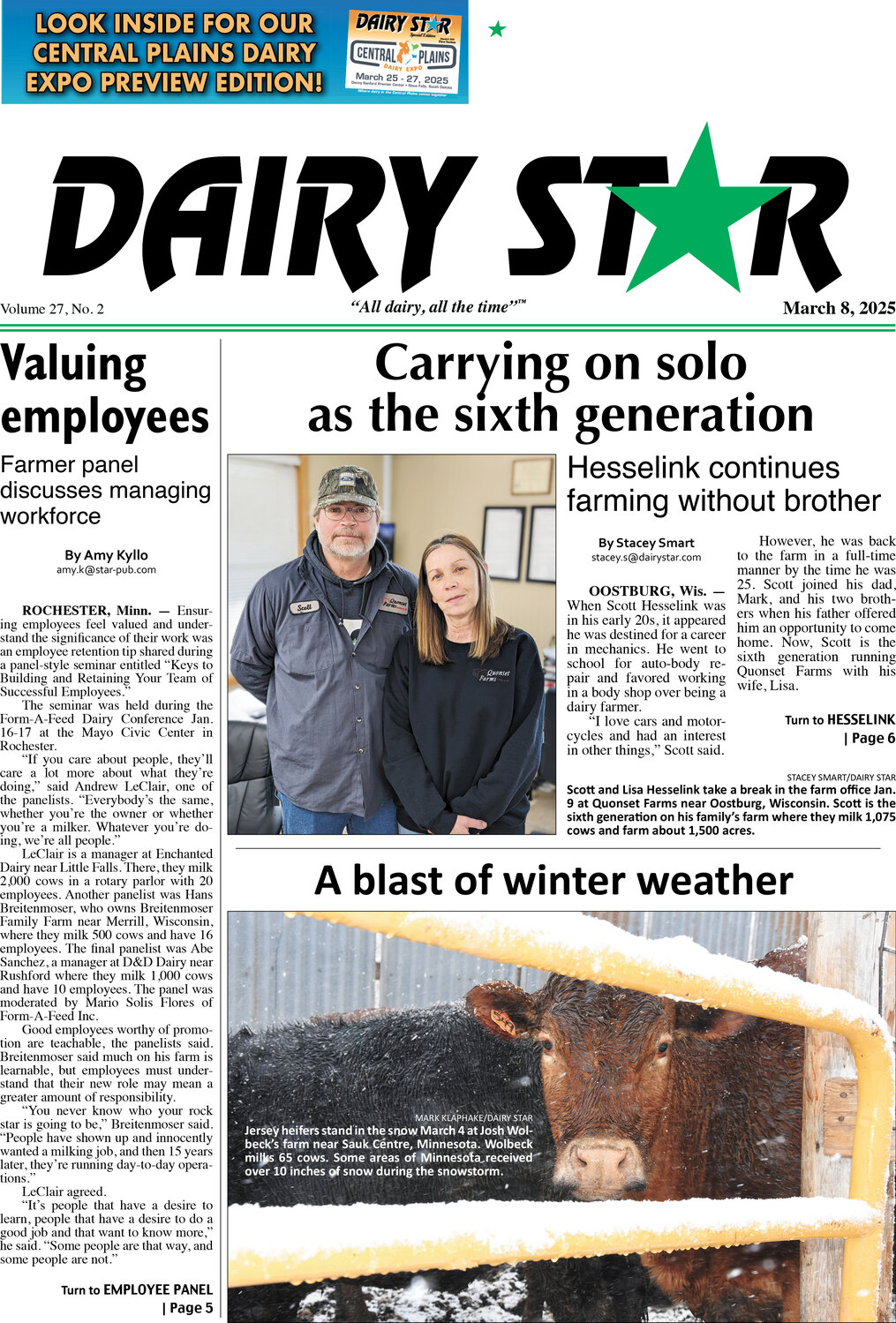 March 8, 2025 - Zone 1 - Dairy Star
