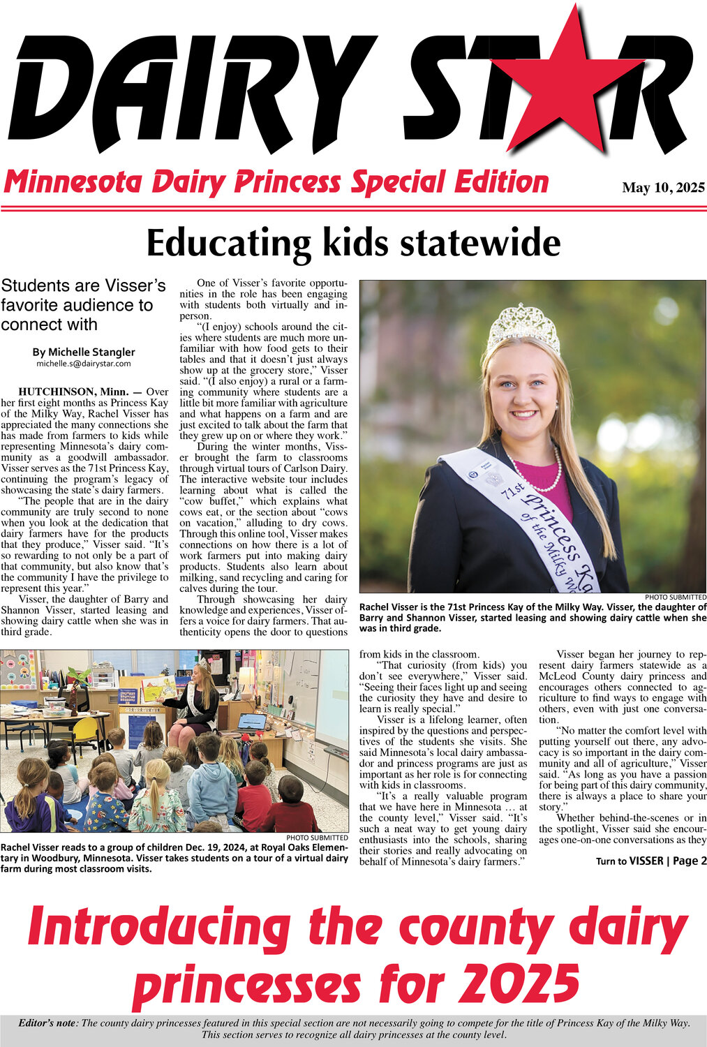 2025 Minnesota Dairy Princess Special Edition - Dairy Star