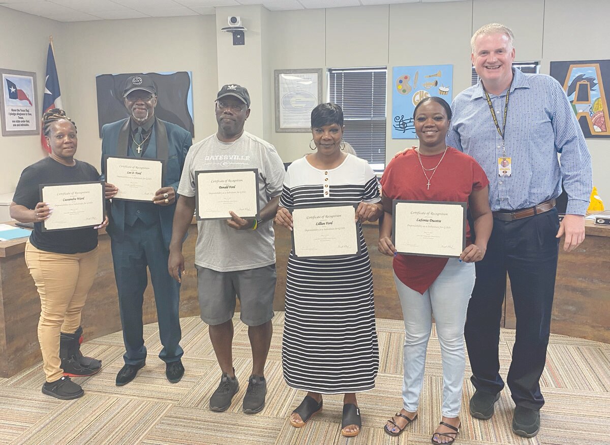 Ford family honored during GISD board meeting - The Gatesville Messenger