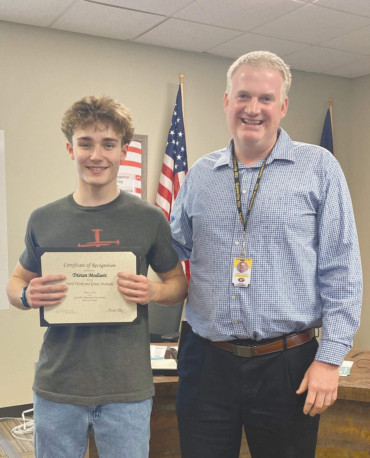 GISD names Modisett as Student of the Month for April - The Gatesville ...