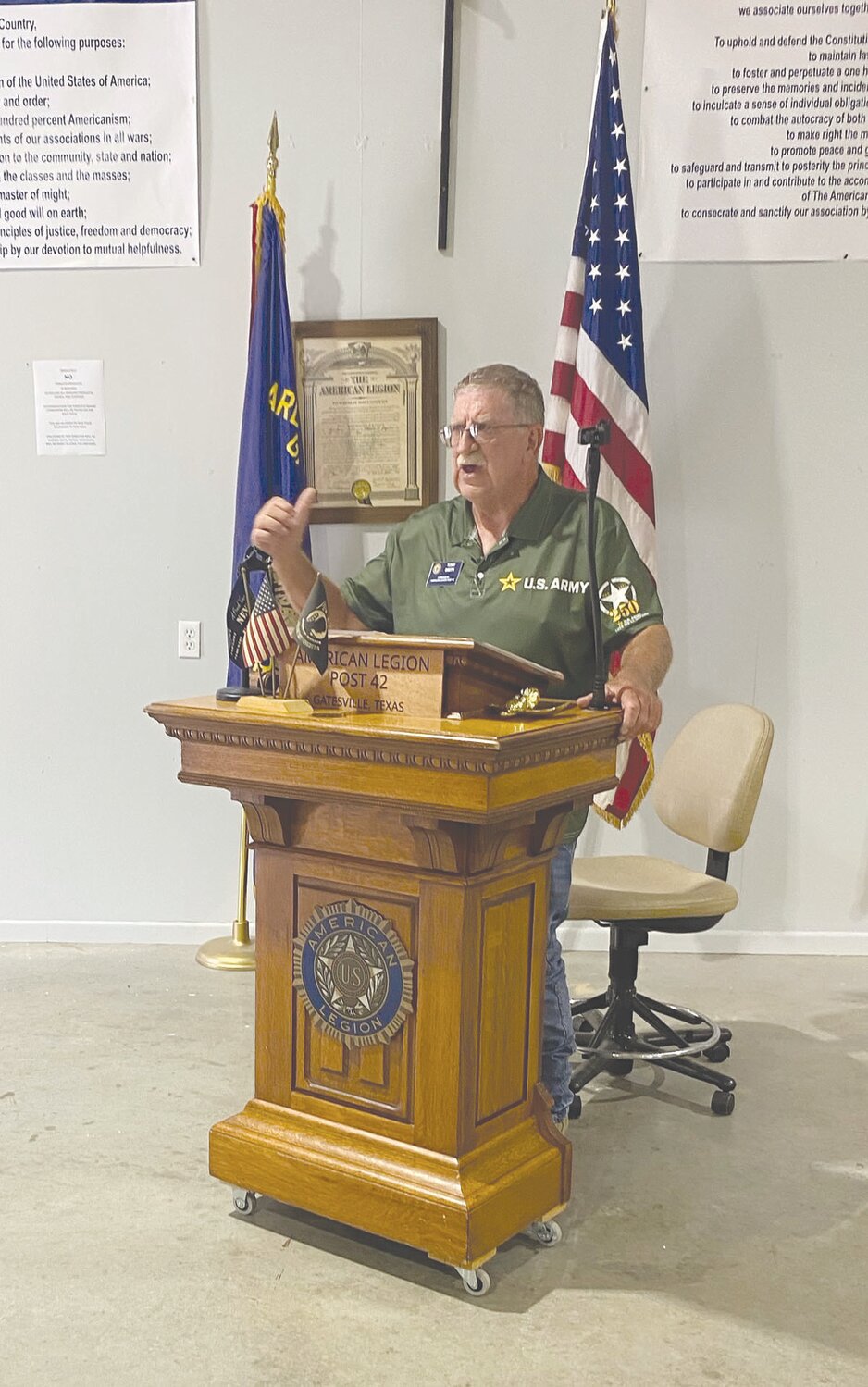 American Legion retires U.S. flags - The Gatesville Messenger
