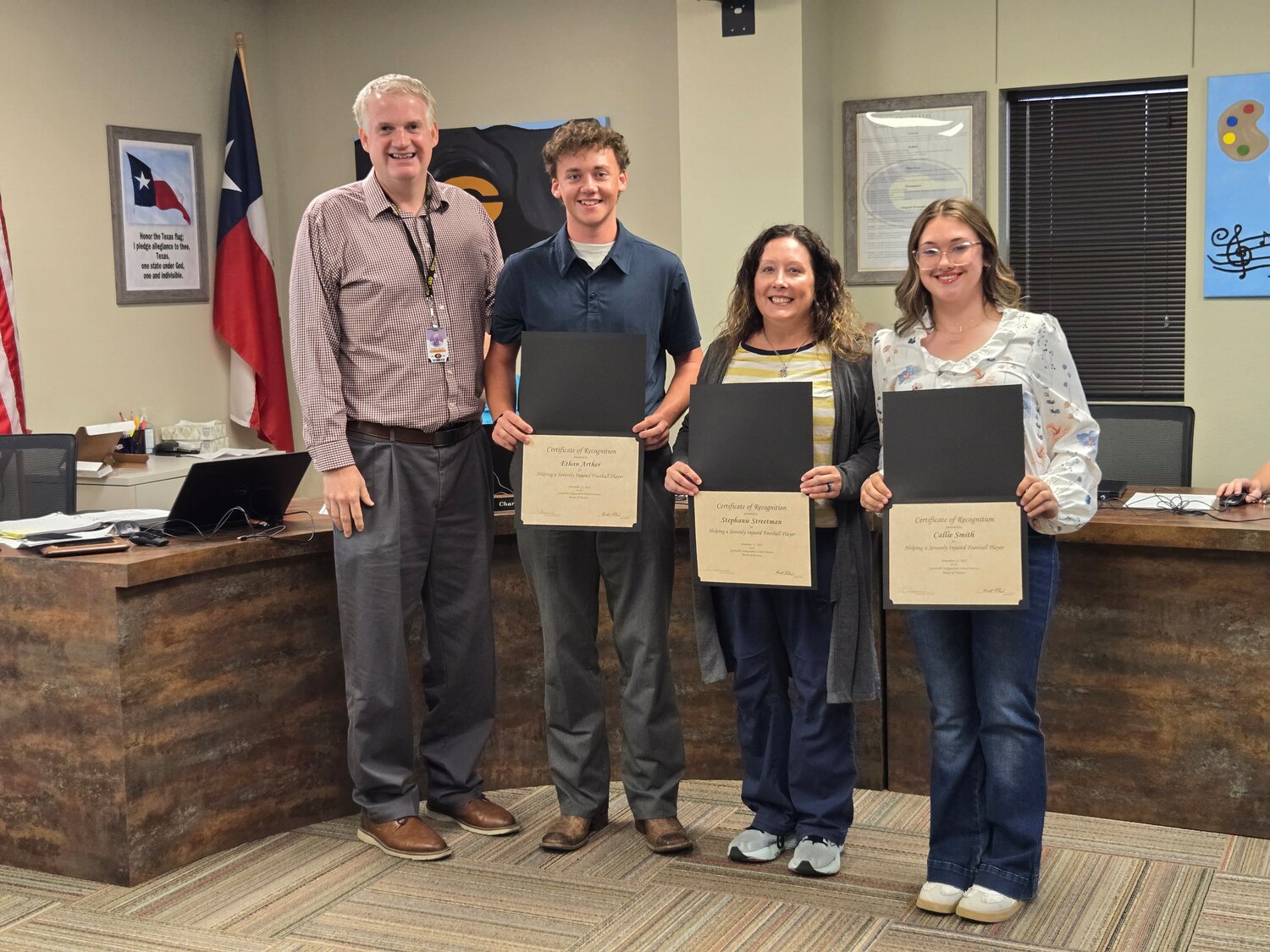 Student athletic trainers and GJHS nurse recognized - The Gatesville ...