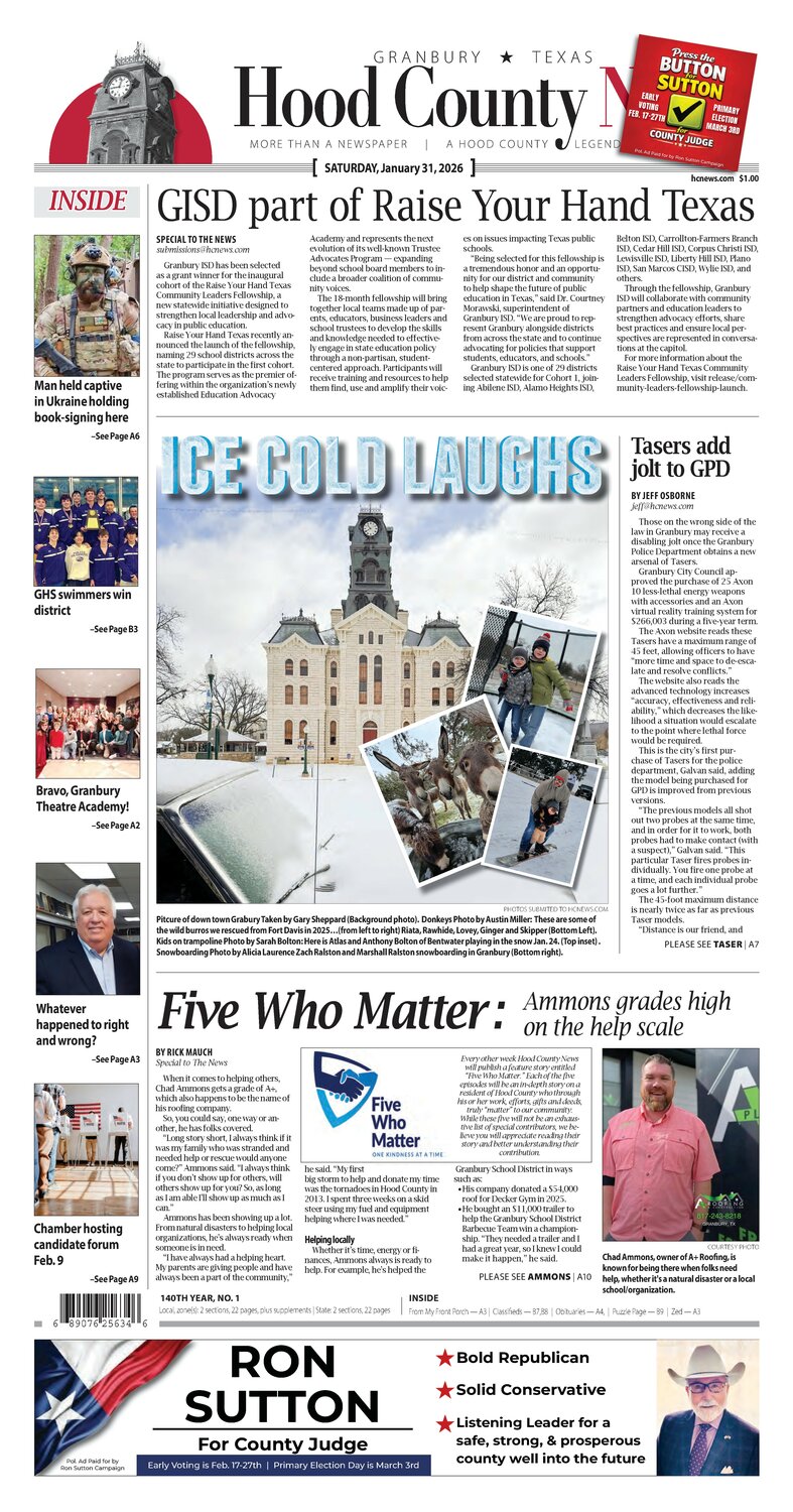 Saturday | January 31, 2026 - Hood County News