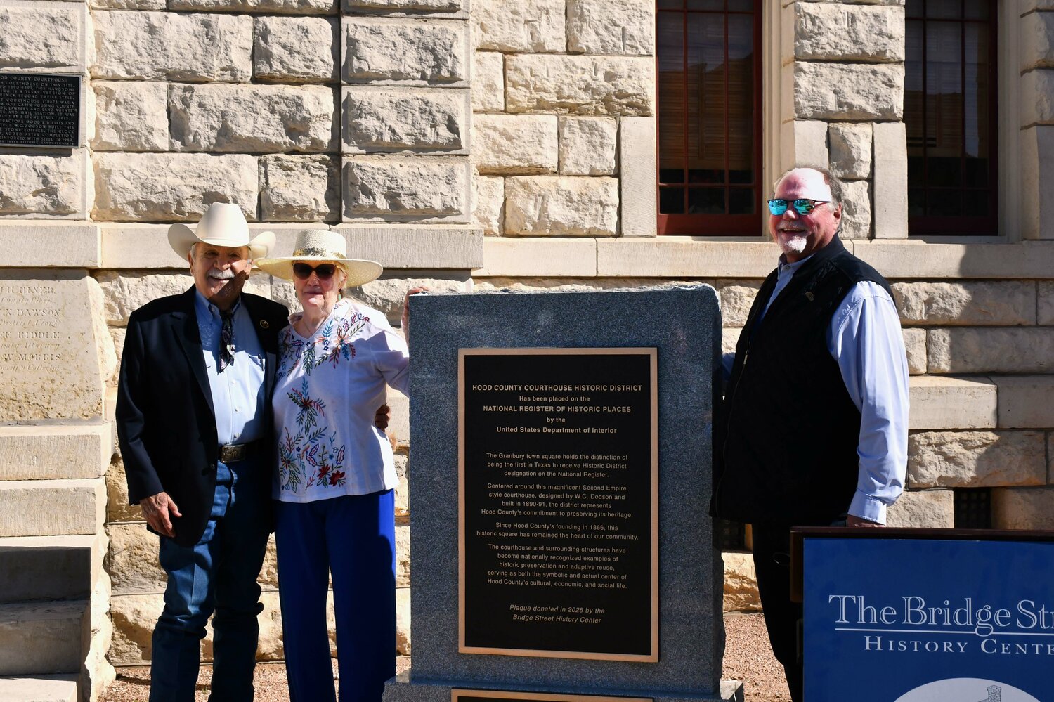 Historic Square commemorative monument unveiling - Hood County News
