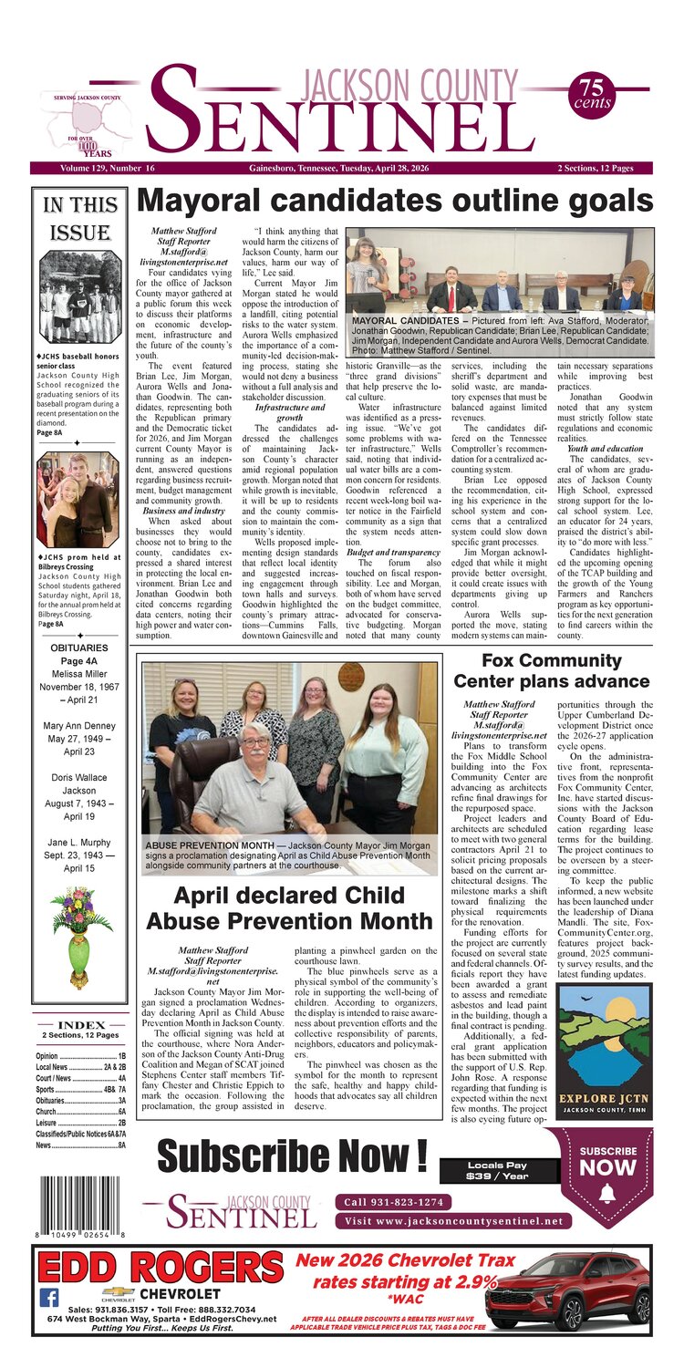E-Editions - Jackson County Sentinel