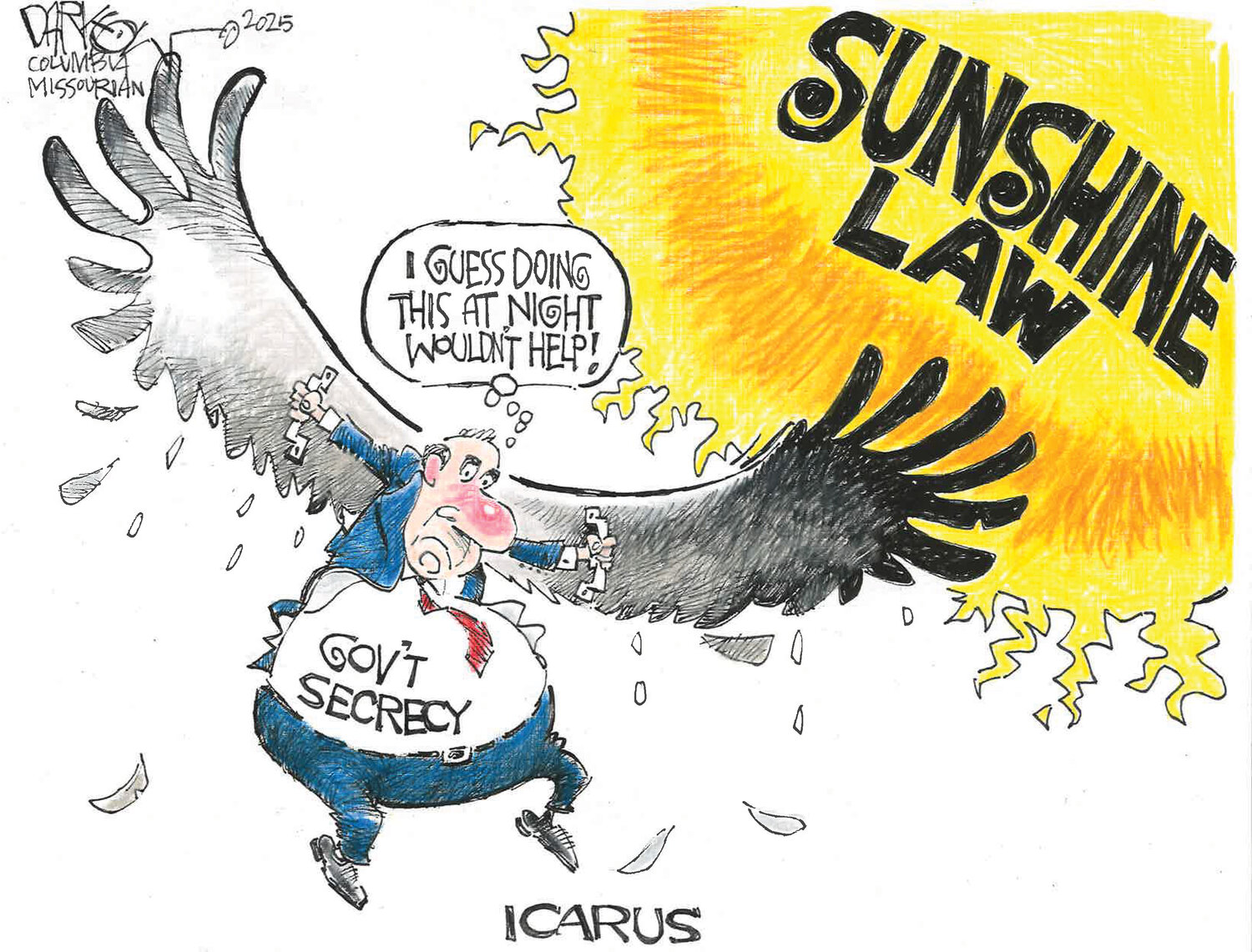 A special editorial cartoon for Sunshine Week - Missouri Press Association