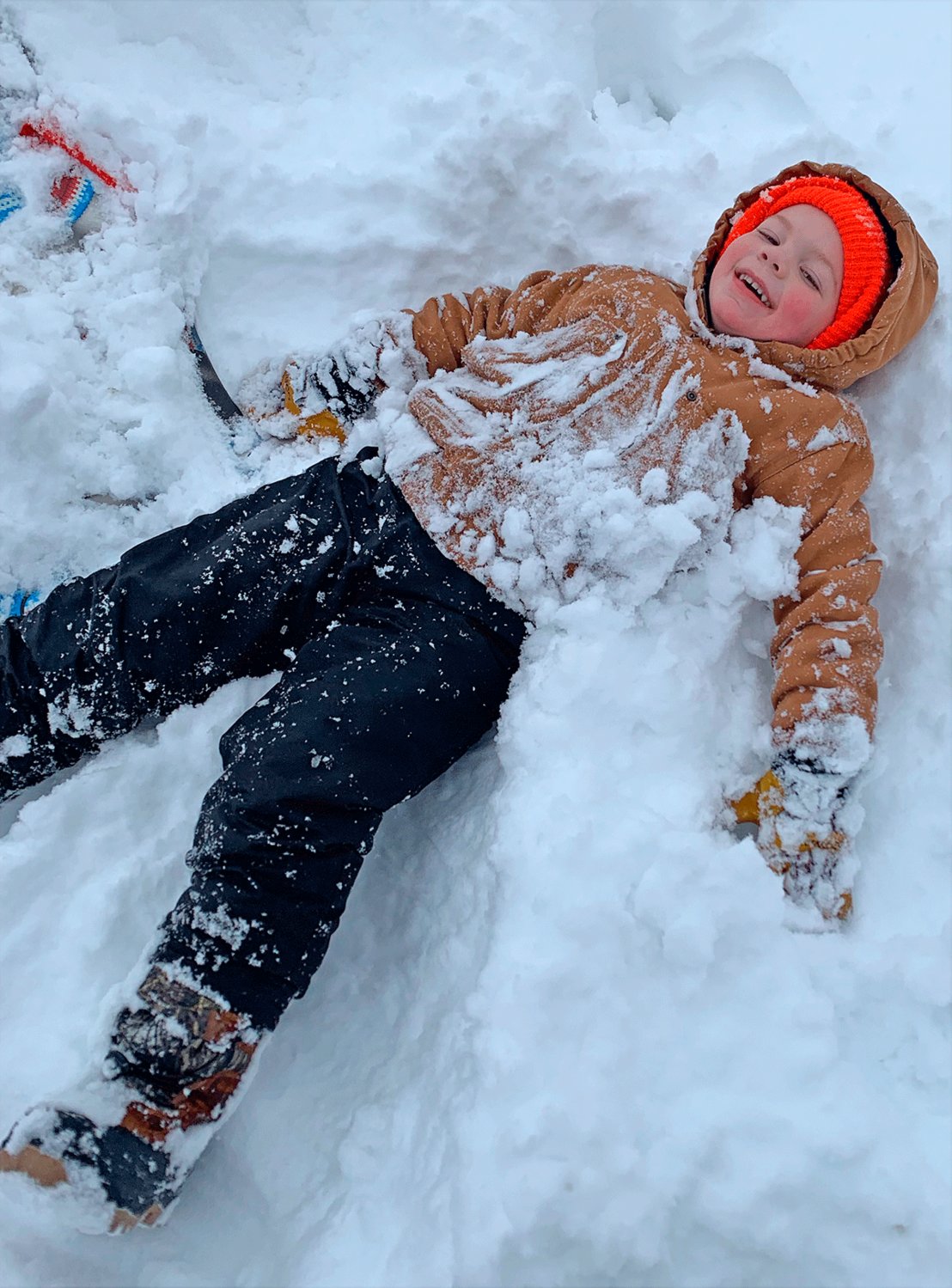 Making snow angels in Ogdensburg - North Country Now