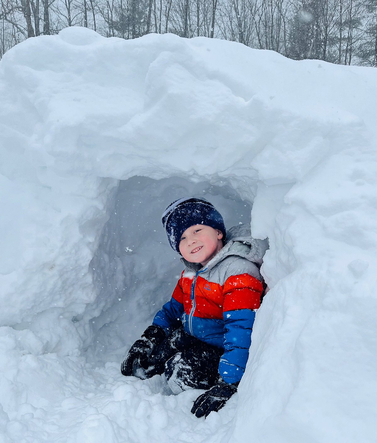 Snow fort in Heuvelton - North Country Now