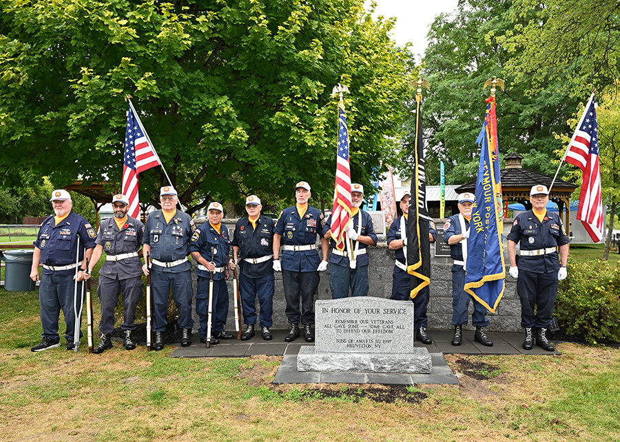 Heuvelton Amvets honor area vets at monument dedication during Falls ...