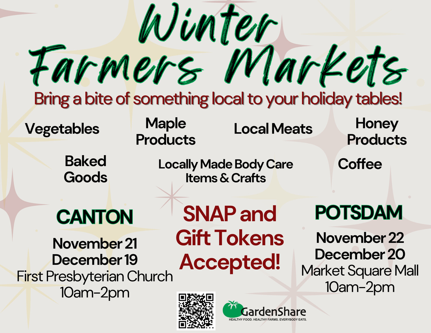 Winter Farmers Market - North Country Now