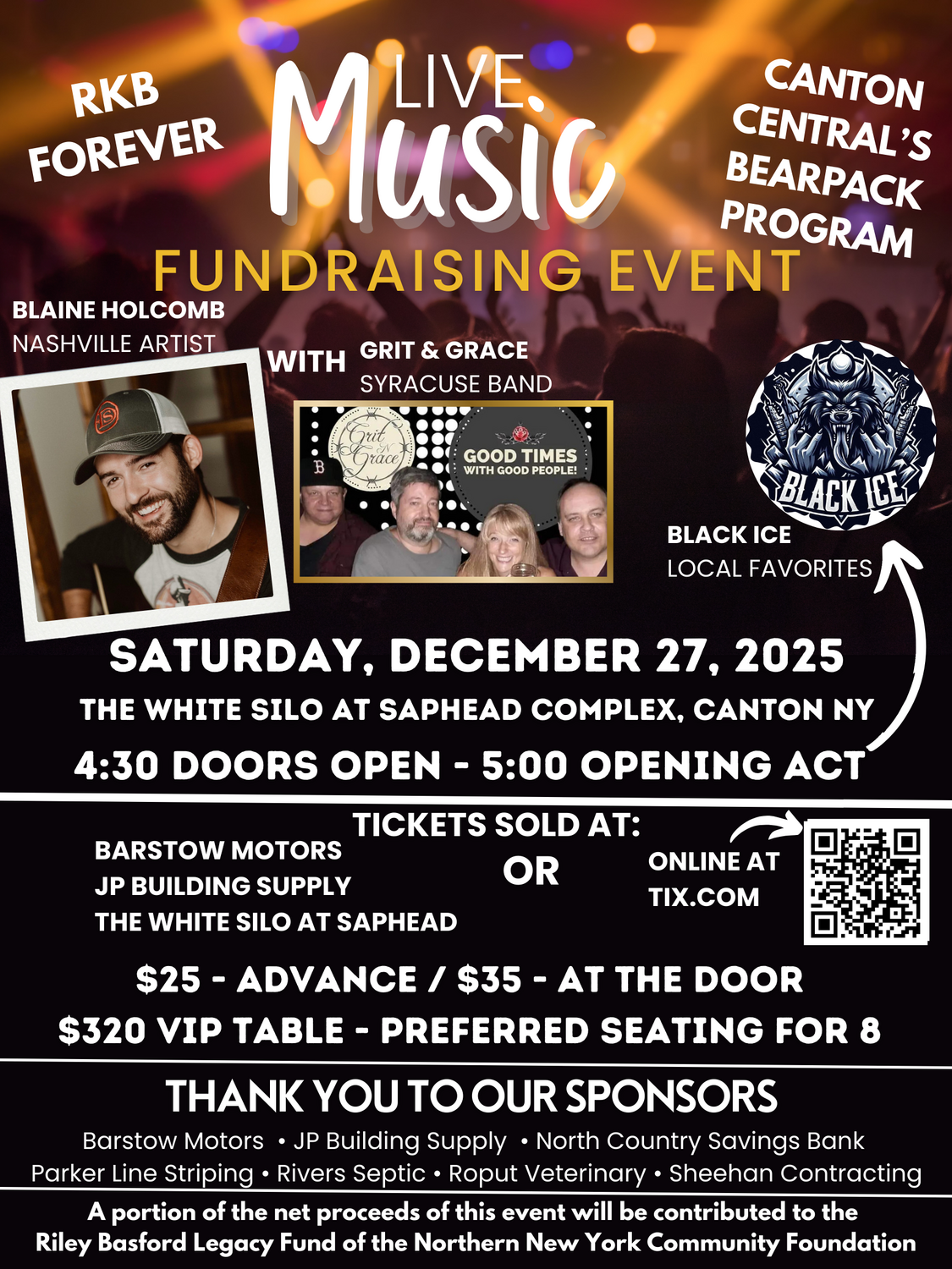 Live music fundraiser to benefit Canton Central’s Bearpack Program set ...