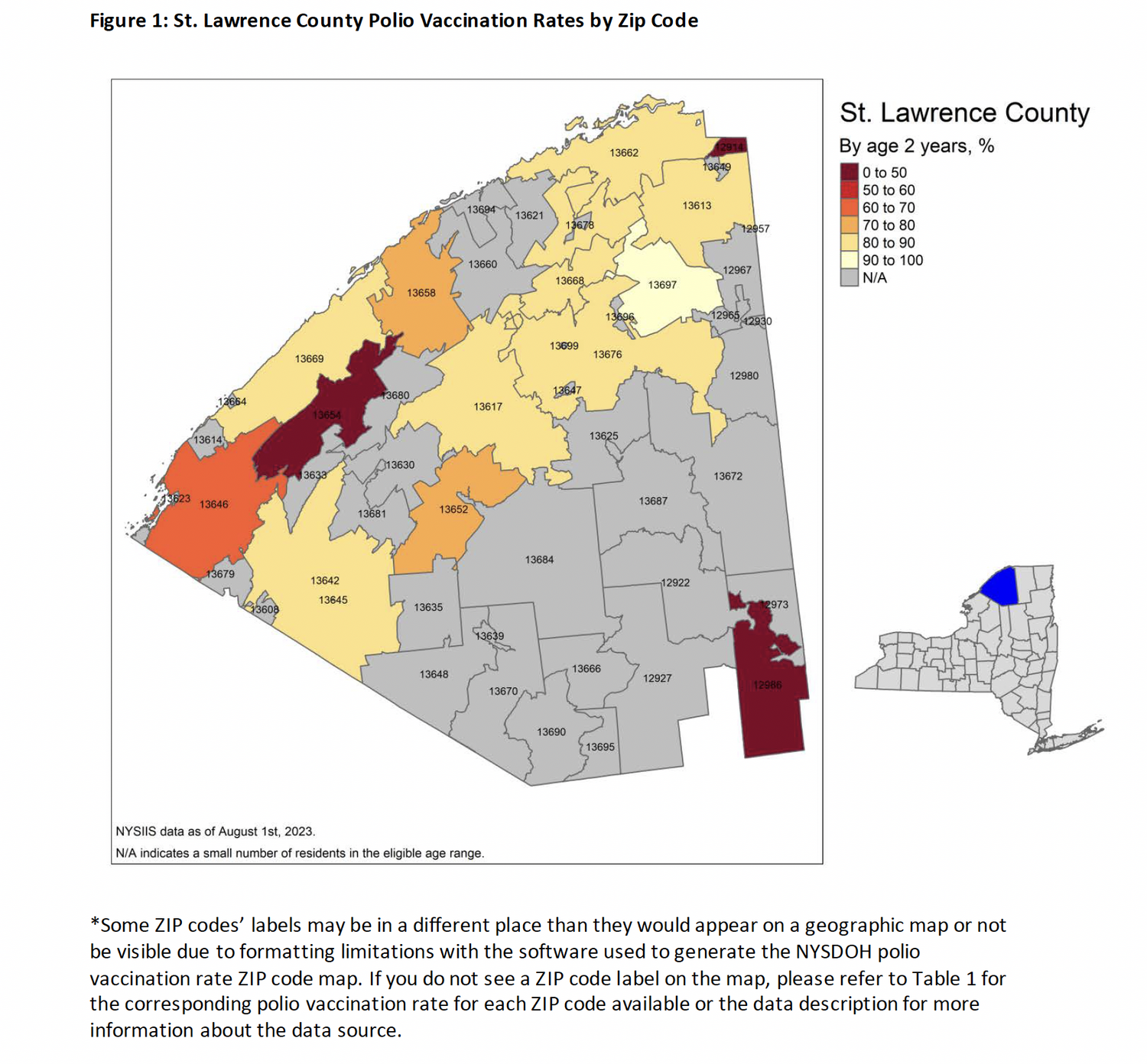Vaccination rates low in St. Lawrence County - North Country Now