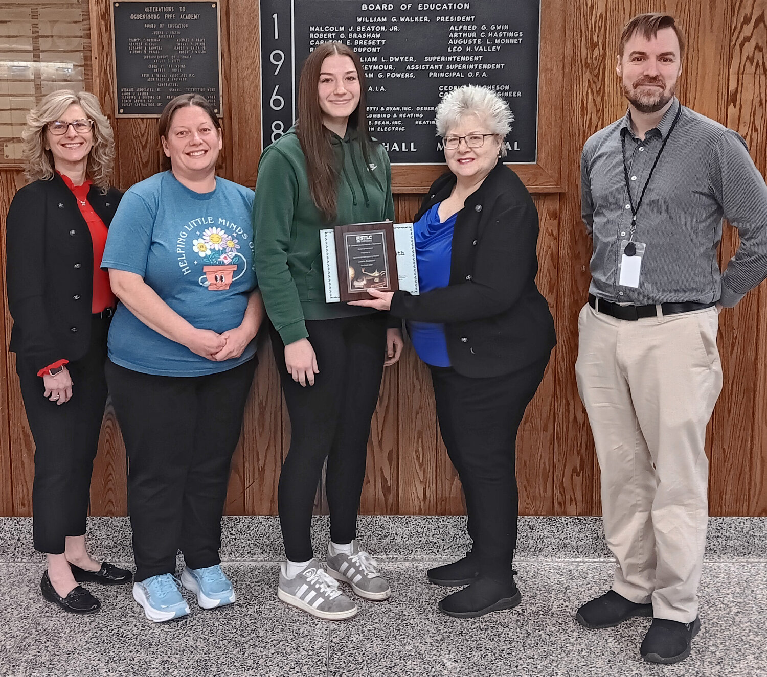 Ogdensburg Free Academy names Lucelia Guasconi March Student of the ...