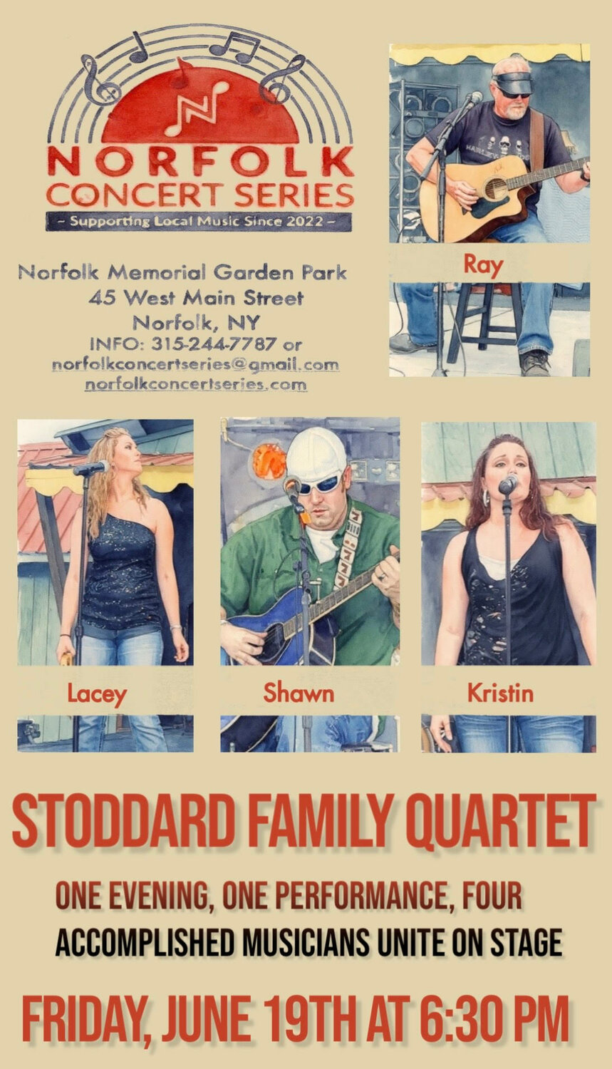 Stoddard Family to perform at Norfolk Concert Series - North Country Now