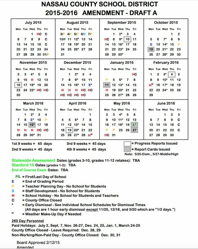 Florida schools to open after August 10 - Nassau County School Board ...