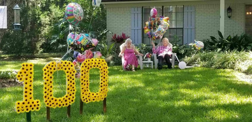 Louise Bowers celebrates 100 years of a good life . . . You go girl ...