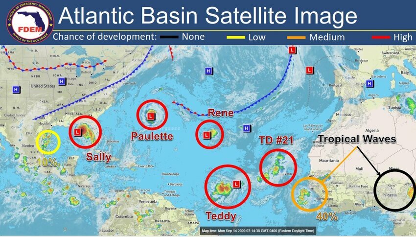 Multiple Tropical Storms in Atlantic Basin - Fernandina Observer