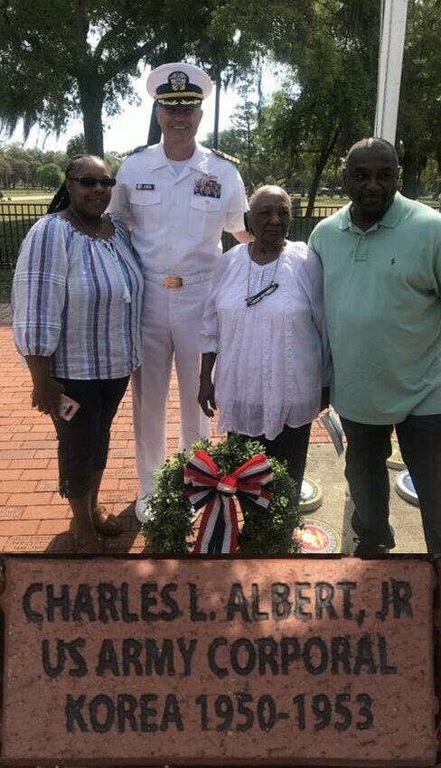 Charles Albert honored at Veterans' Memorial Park - Fernandina Observer