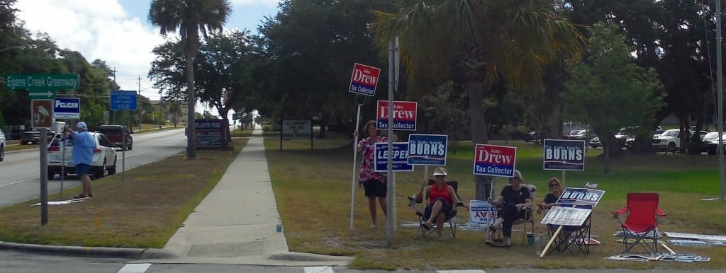 Campaign workers at the polls for Primary Election 2016 - Fernandina ...