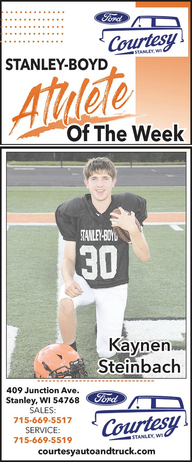 Courtesy Auto & Truck Stanley-Boyd Athlete of the Week - Stanley Republican