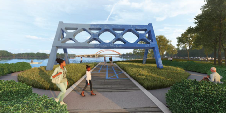 New riverside plaza to incorporate former bridge - Hastings Journal