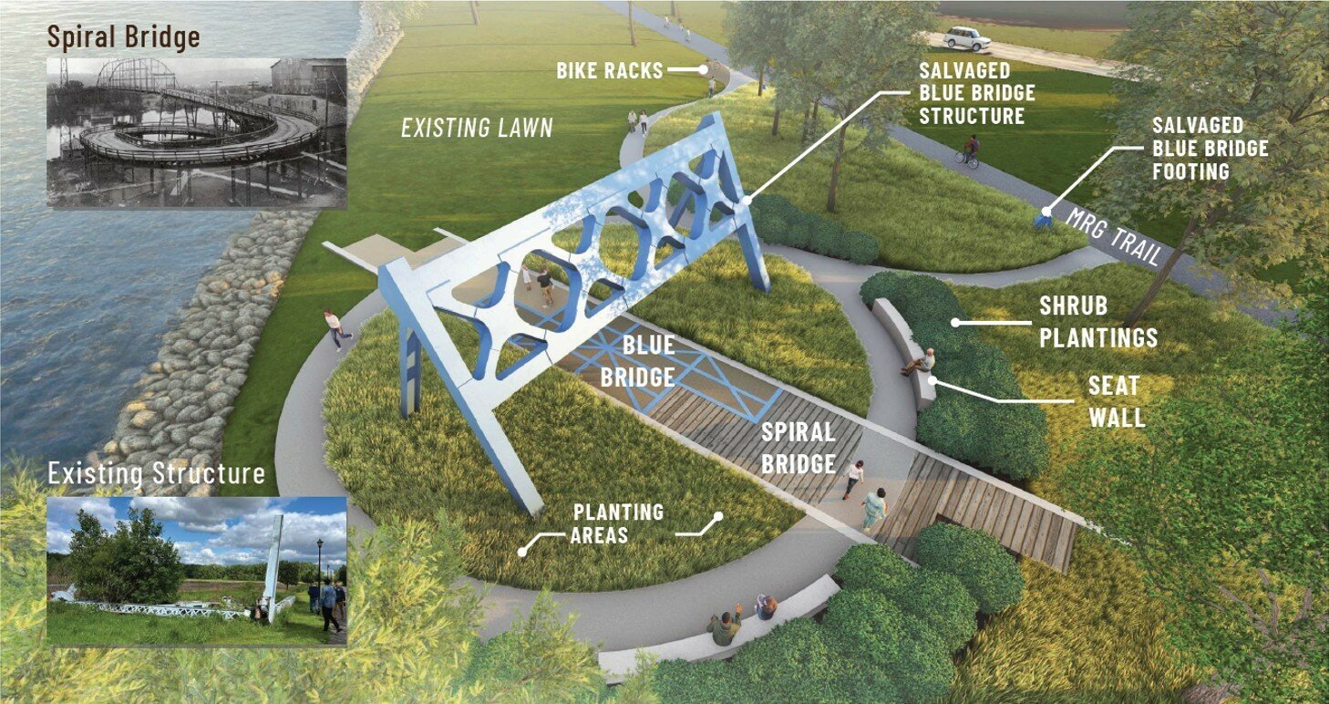 New riverside plaza to incorporate former bridge - Hastings Journal