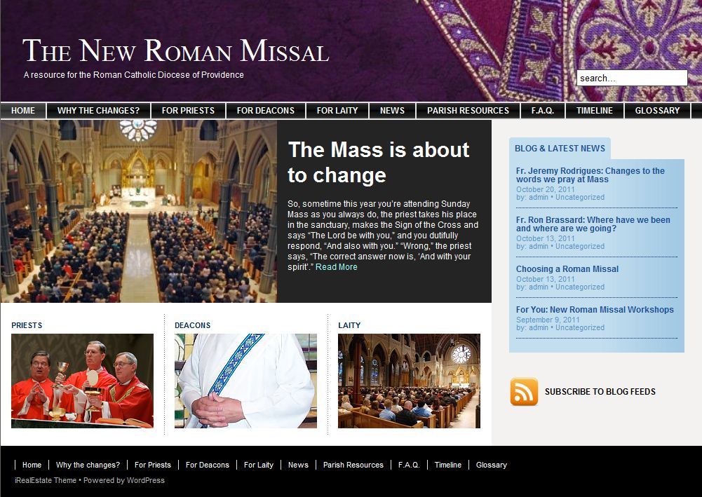 Diocese launches Web site to explain changes | Rhode Island Catholic