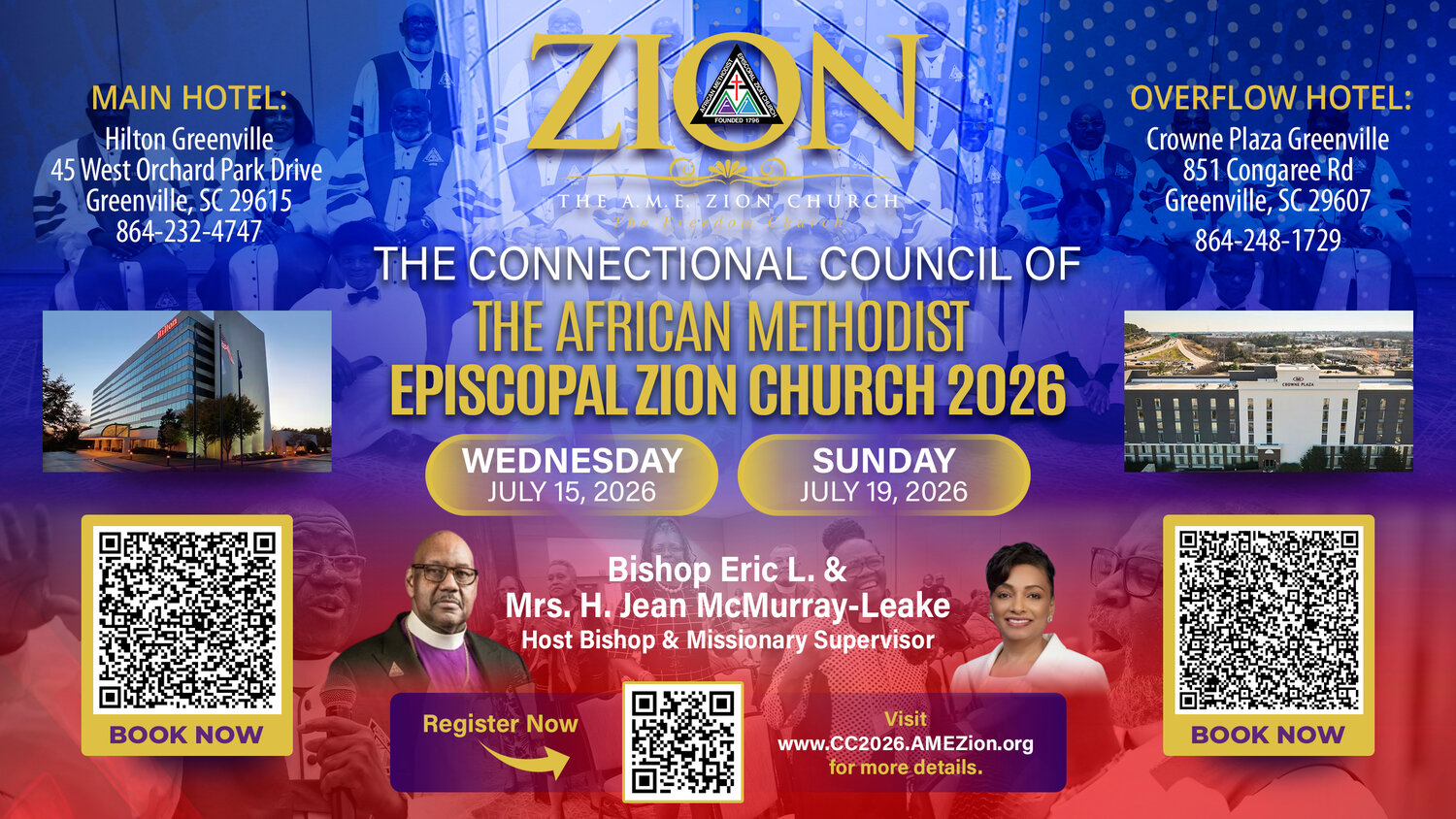 2026 Connectional Council Registration Letter - Star of Zion