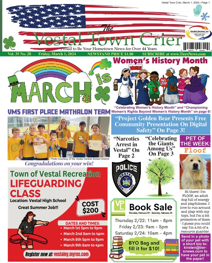 Home - Vestal Town Crier - Tiers News