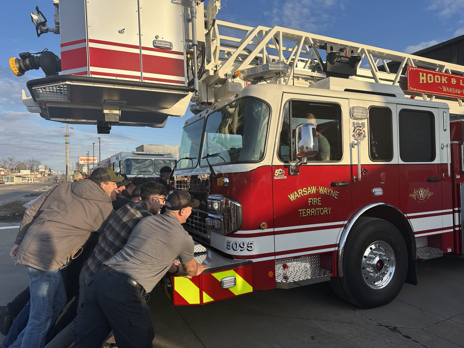 Warsaw-Wayne Fire Territory Has Push-In Ceremony For New Ladder Truck ...