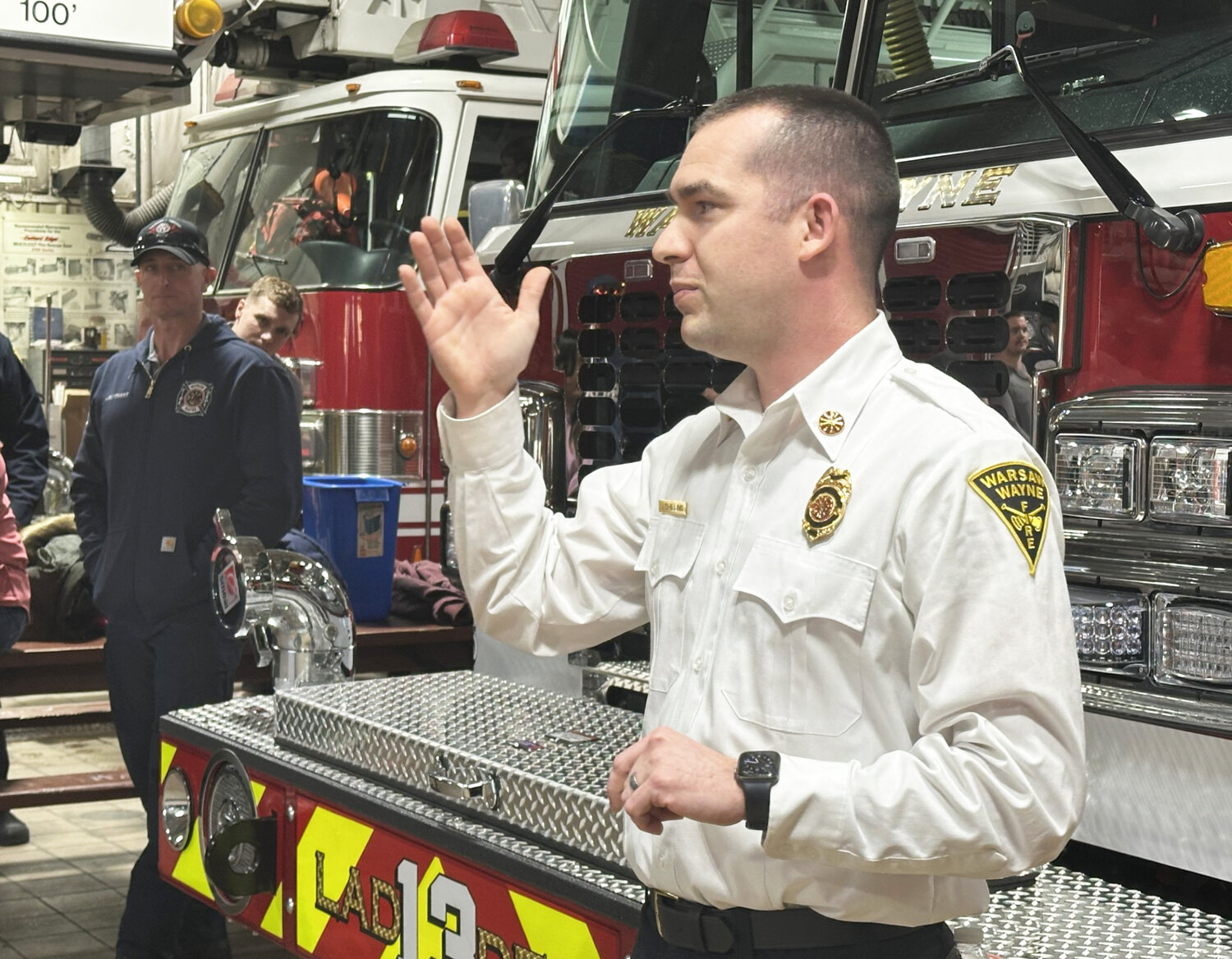 Warsaw-Wayne Fire Territory Has Push-In Ceremony For New Ladder Truck ...