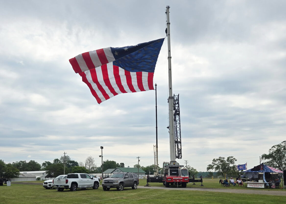 Largest Free-Flying Flag Raised During First Day Of Freedom Fest ...