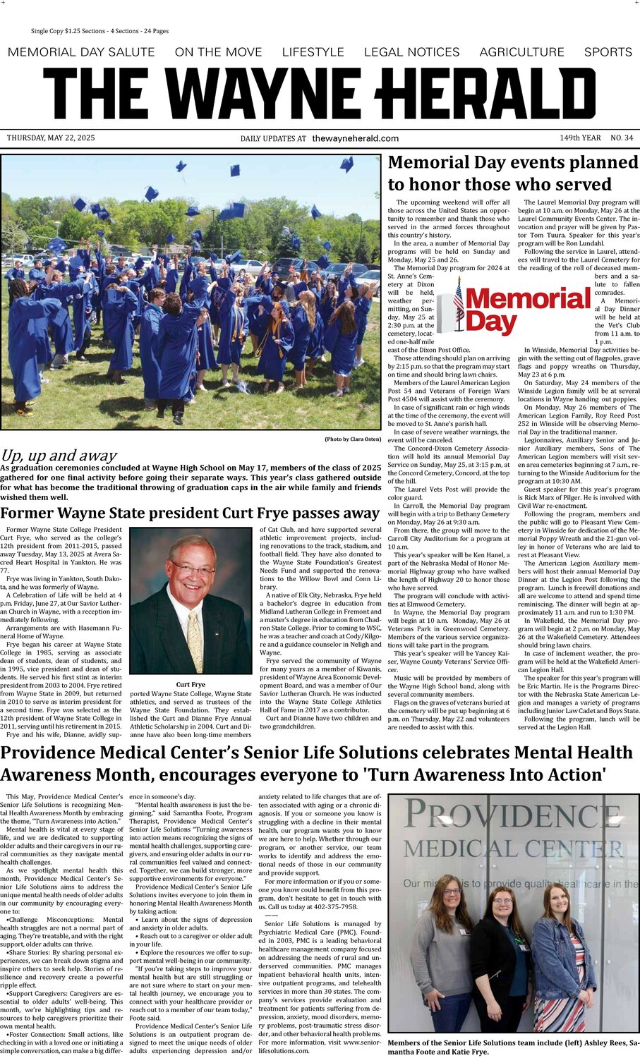 May 22, 2025 | The Wayne Herald